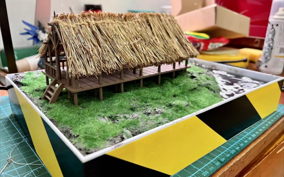 河姆渡人的干栏式建筑是如何D成哒#3D技术制作实物教具全过程记录#此视频是与同事李老师共同策划制作完成 