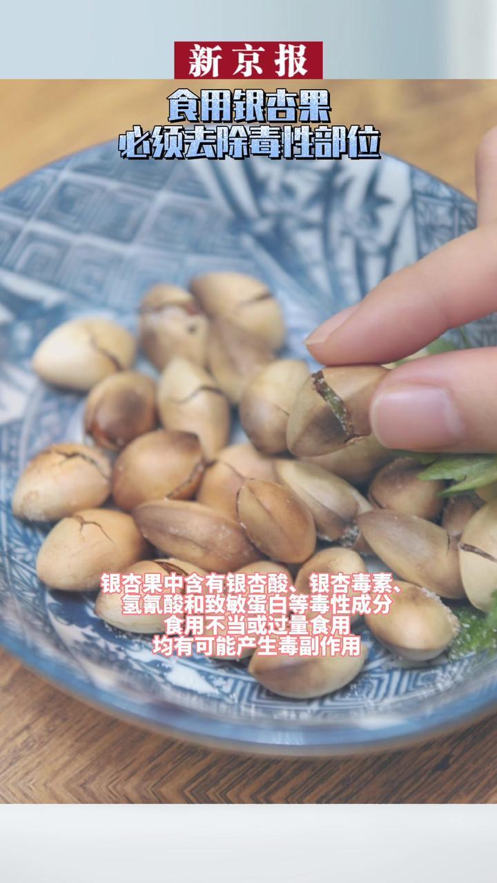 食用银杏果,必须去除毒性部位#健康科普 @DOU+小助手 @抖音短.