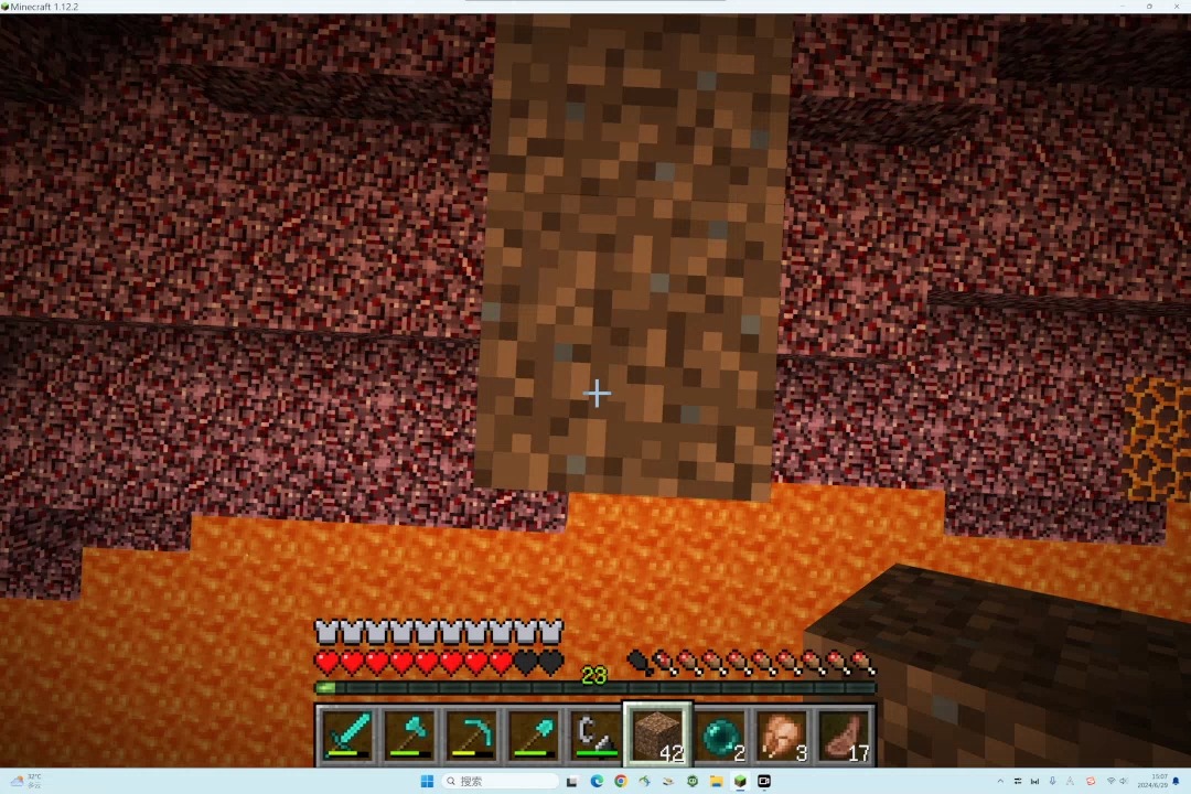 我的世界JAVA版无限矿石大陆(11):勇闯下界,被僵尸猪人暴揍_游戏...