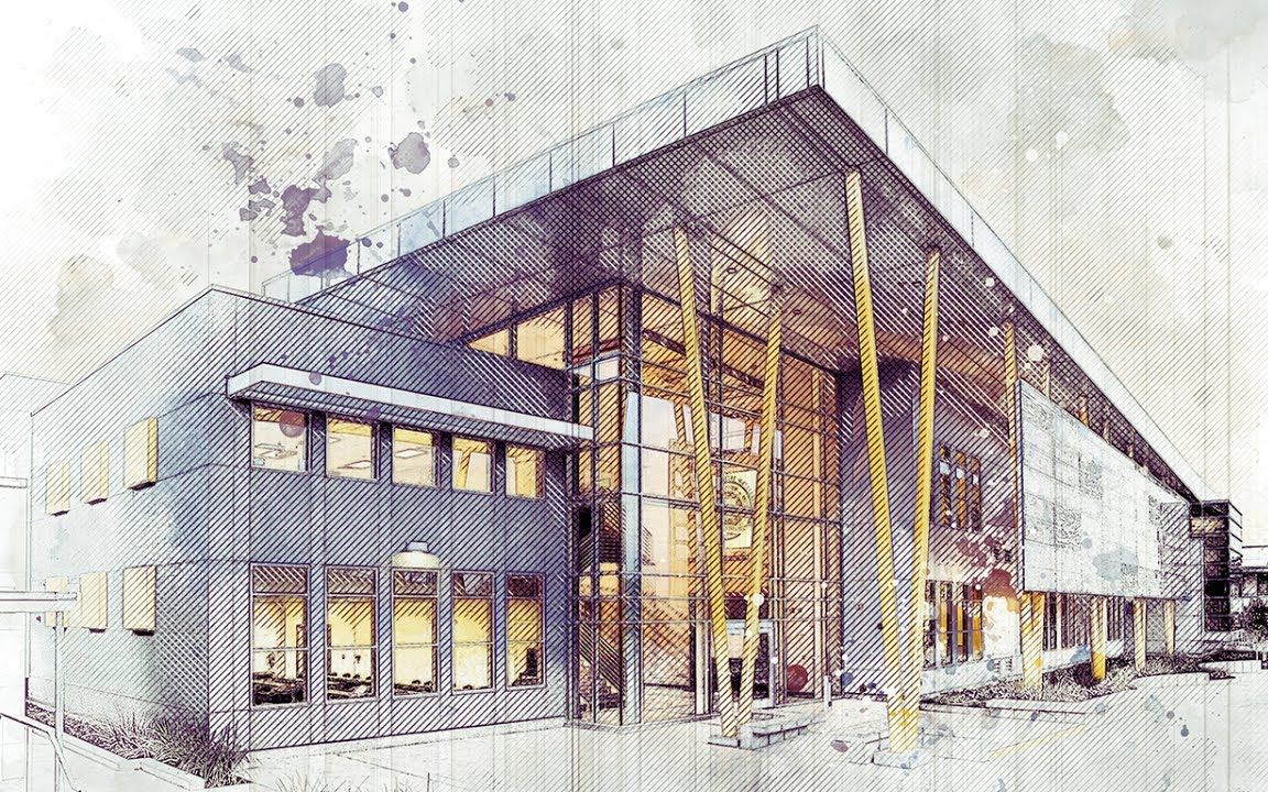 【PS Painting】把建筑照片处理成手绘效果