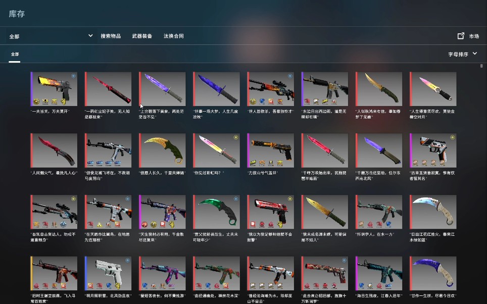【CSGO】最全诗意改名!