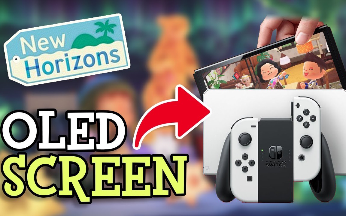 【动森】OLED屏的switch模型公开 | NINTENDO SWITCH OLED ...