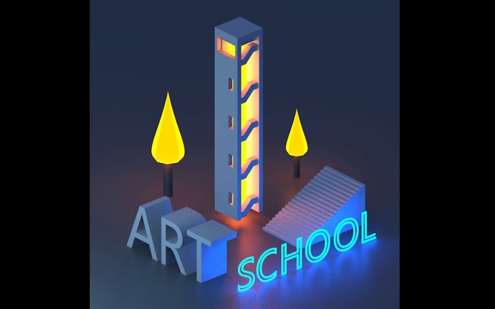 初步学习C4D—艺术学院、玩具飞机、白兔汤圆