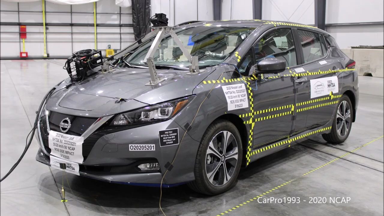 2020款 日产 LEAF 美国NHTSA碰撞机构 全面测试