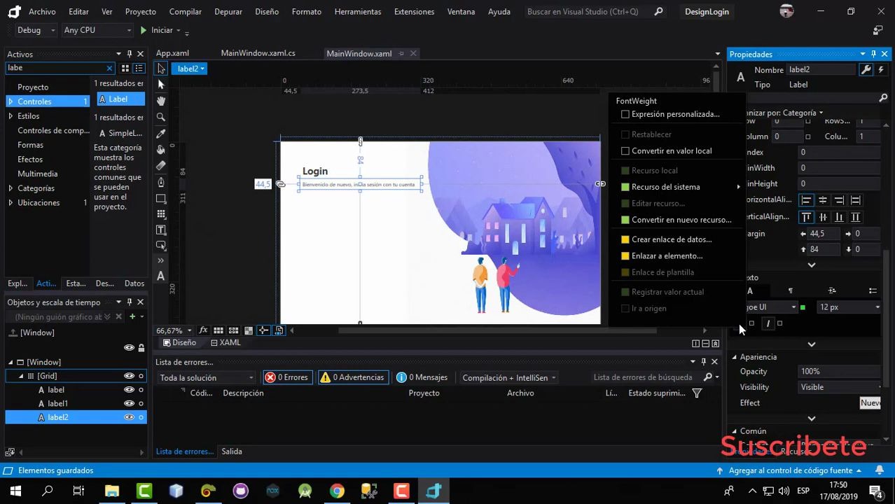 Design Login - Blend for Visual Studio C# - WPF
