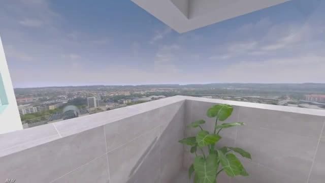 美式小户型阳台装修全景图