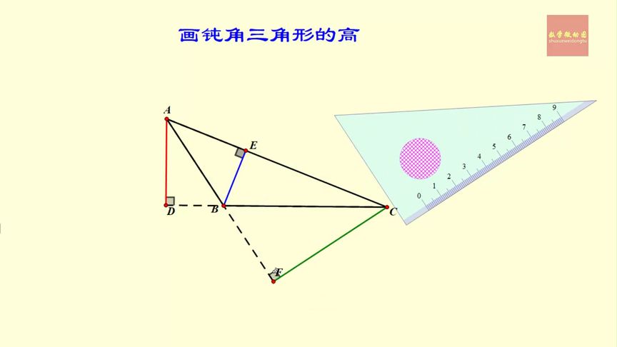 几何画板课件——画三角形的高