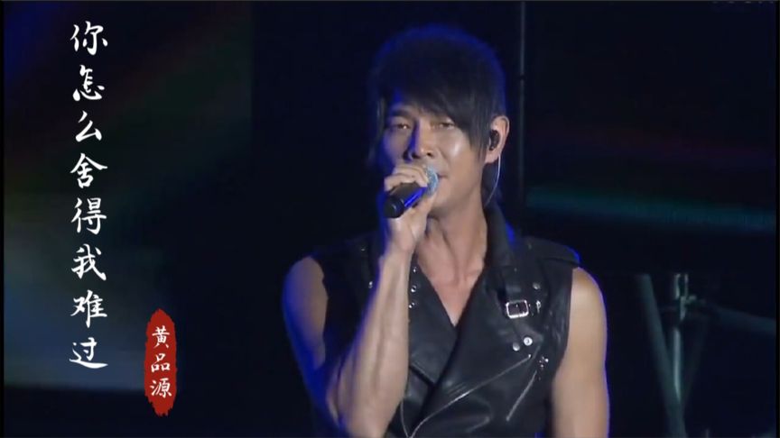 《你怎么舍得我难过》原唱黄品源独特的嗓音唱出了多少男人的心声