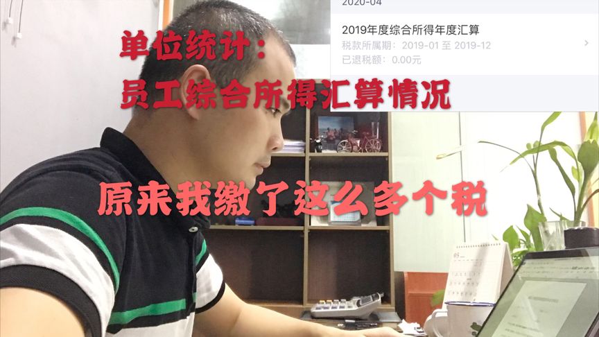 单位统计年度综合所得税情况,原来不知不觉我缴纳了这么多税