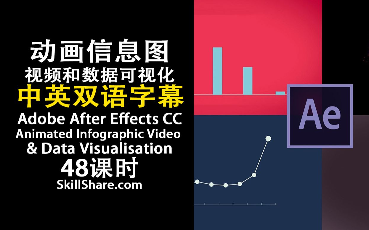 015-Skillshare教程:AE动画信息图视频和数据可视化Infographic Video ...