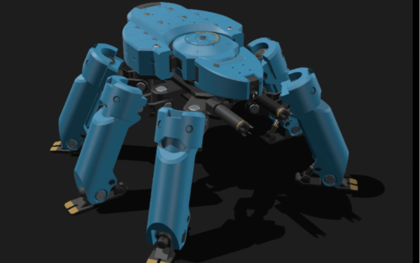 shapr3d 用平板建模一台简单的蜘蛛机甲