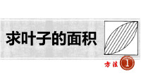 阴影部分叶形面积的计算,方法一
