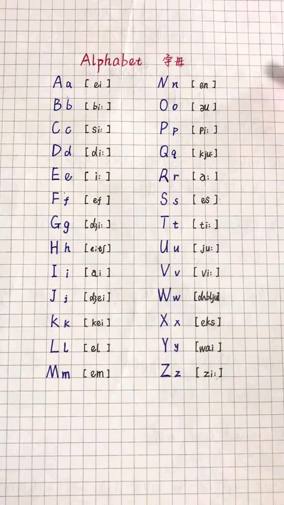 【收藏!26个英文字母发音示范,简单实用】