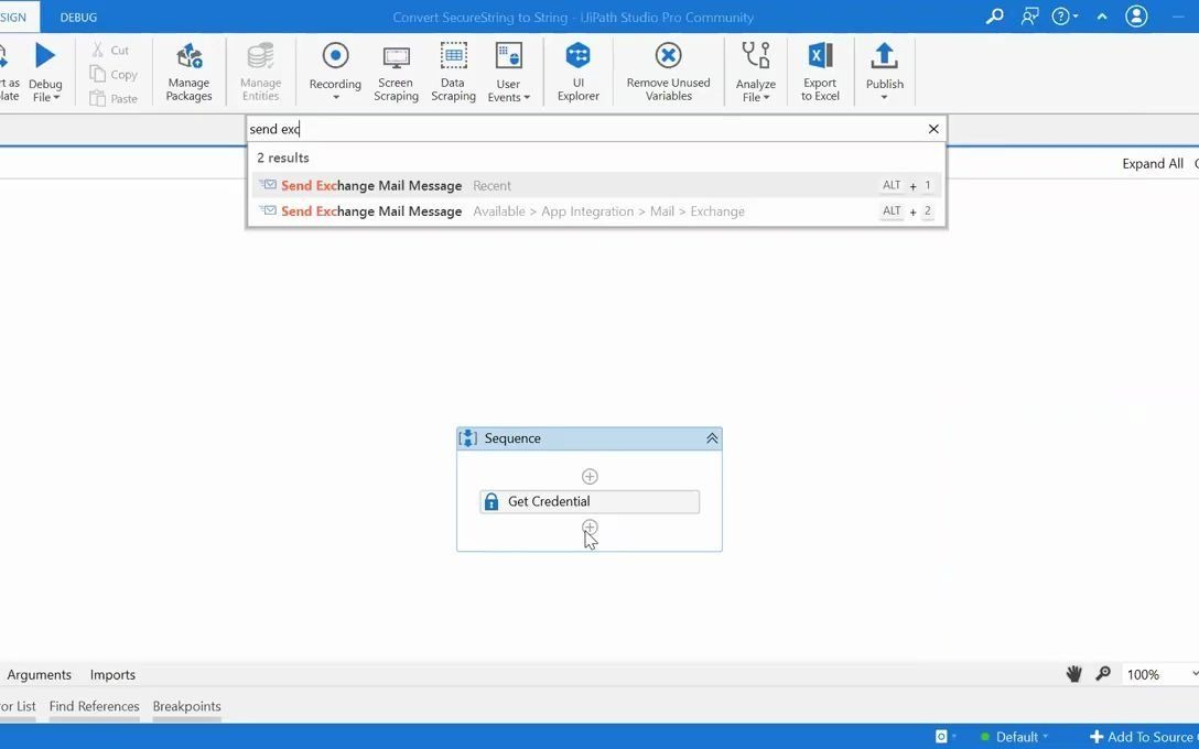 【RPA之家转载视频教程3】将安全字符串转换为字符串--UIPath
