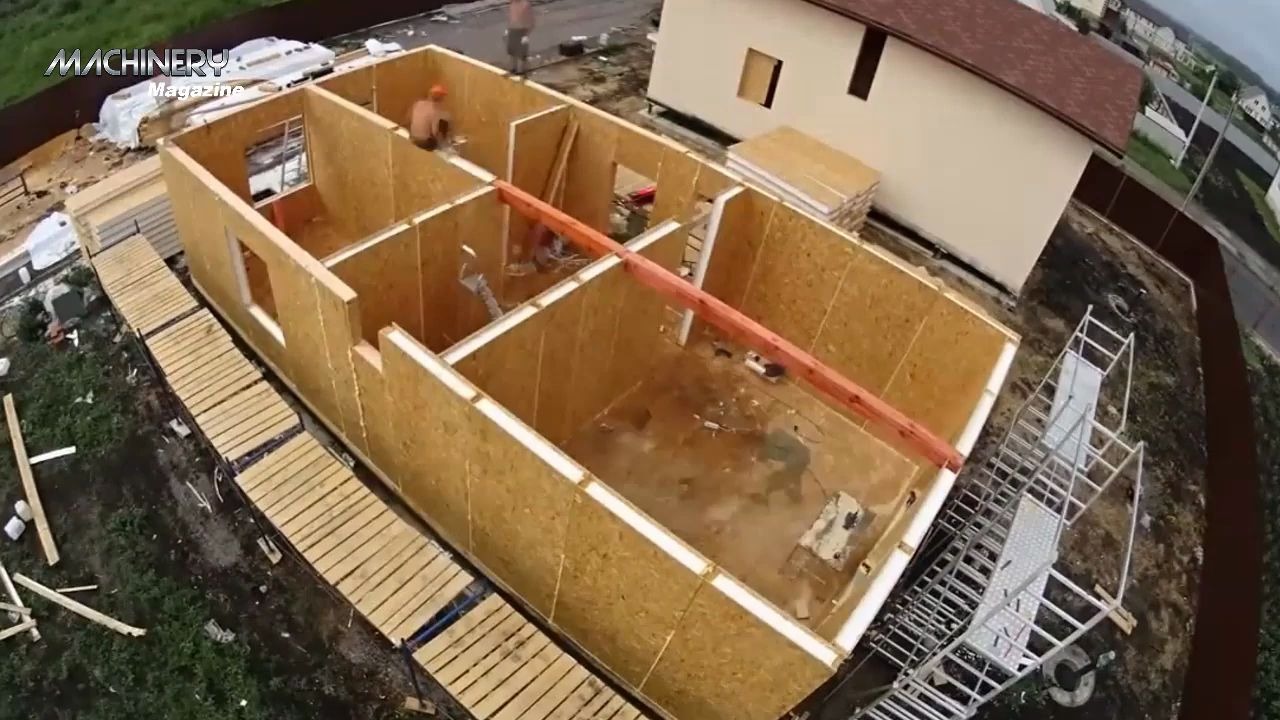 小木屋建造过程