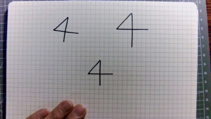 在家学画画184 数字4都能画出哪些卡通简笔画