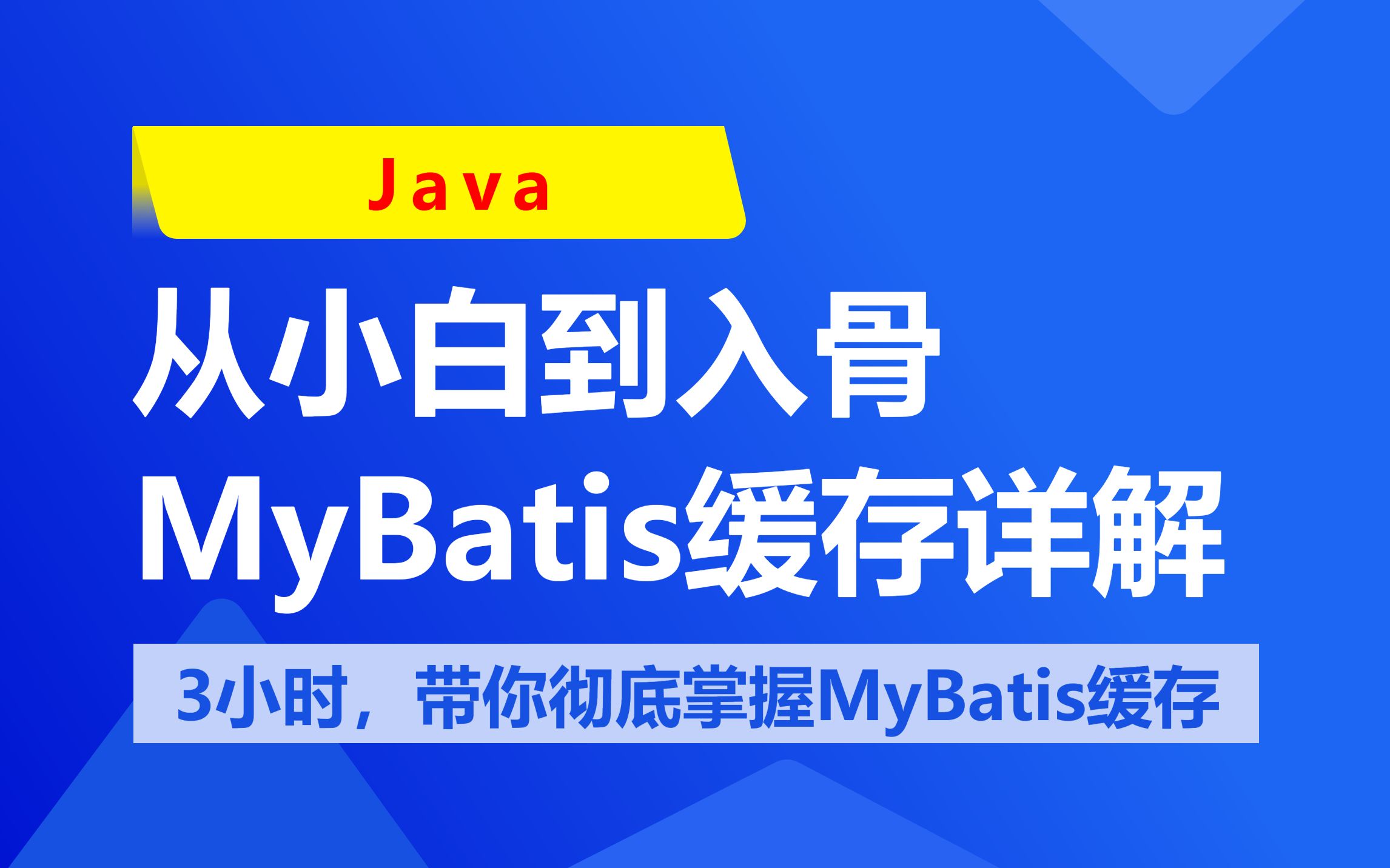 从小白到入骨,MyBatis缓存详解