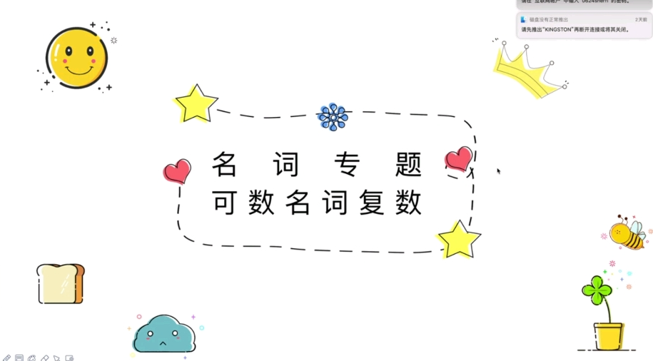 王者小学生需知语法-名词专题之不可数名词不规则变化