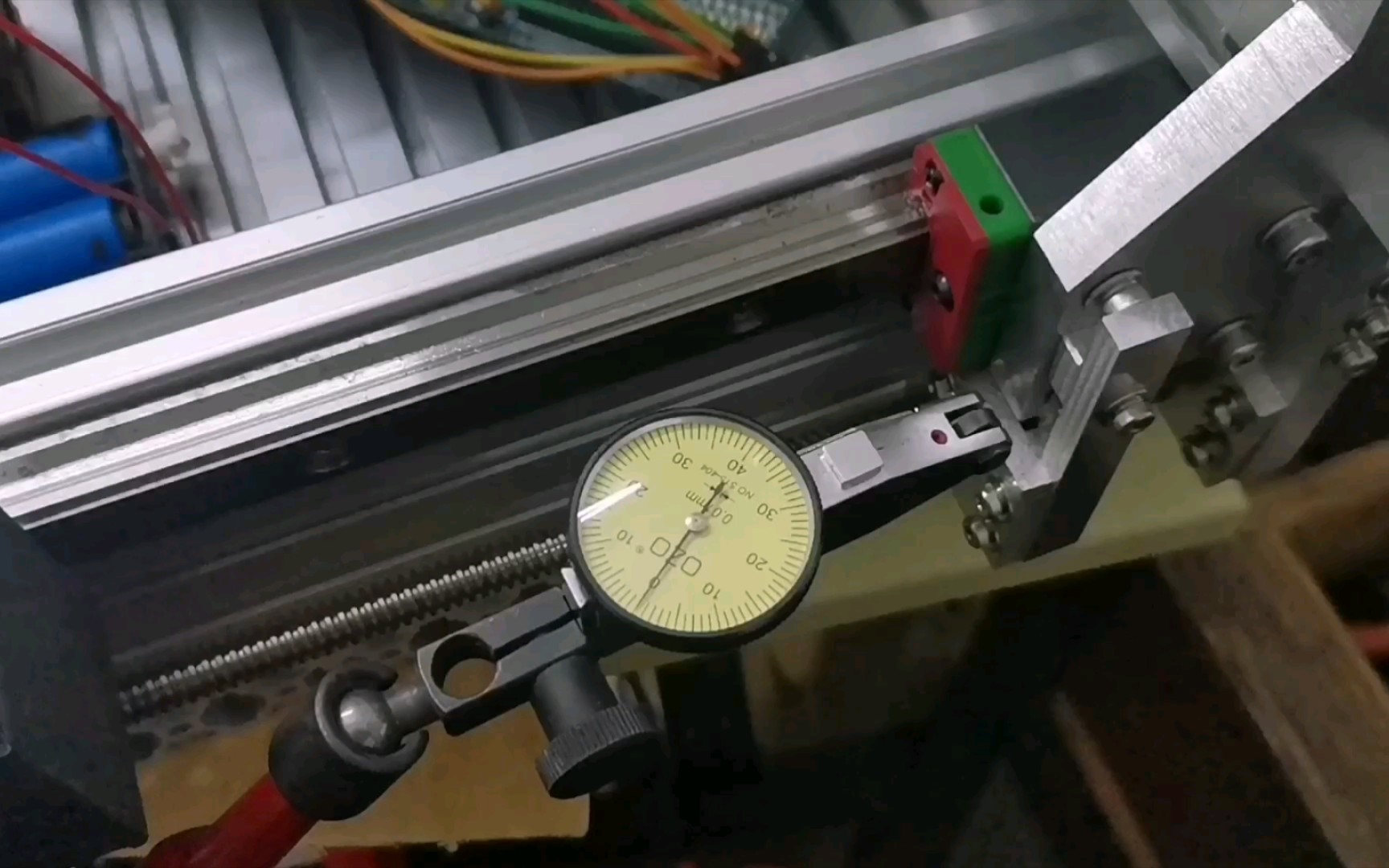 diy-cnc雕刻机之验证自己改造的T8丝杆消间隙实际效果