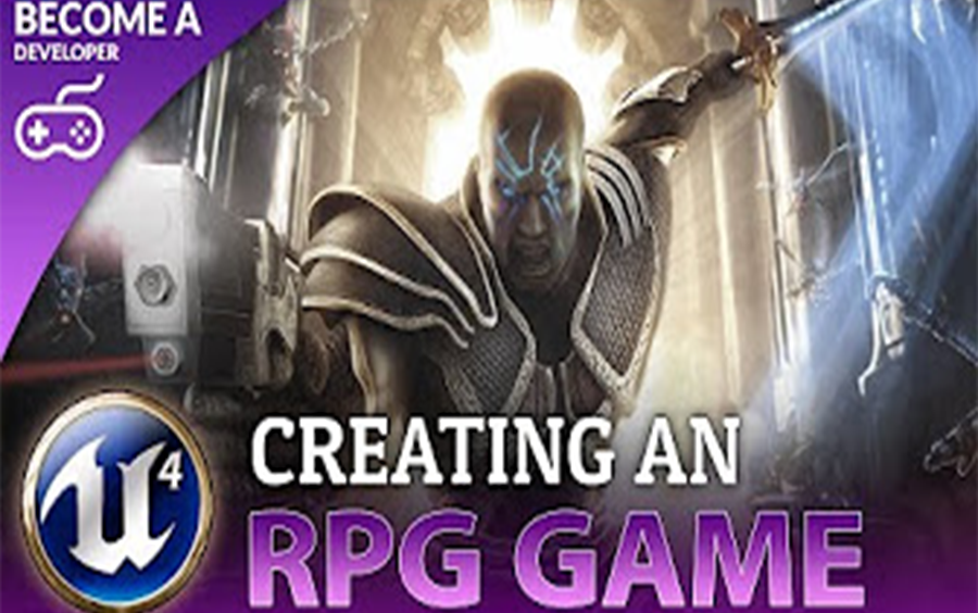 【UE4(虚幻4)教程】制作一个角色扮演游戏 RPG【1-49P】【中文字幕...