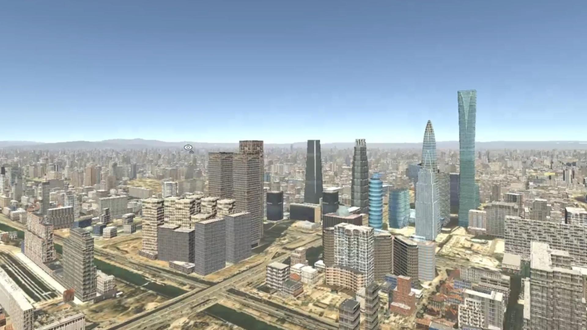 Unity北京城市建筑群