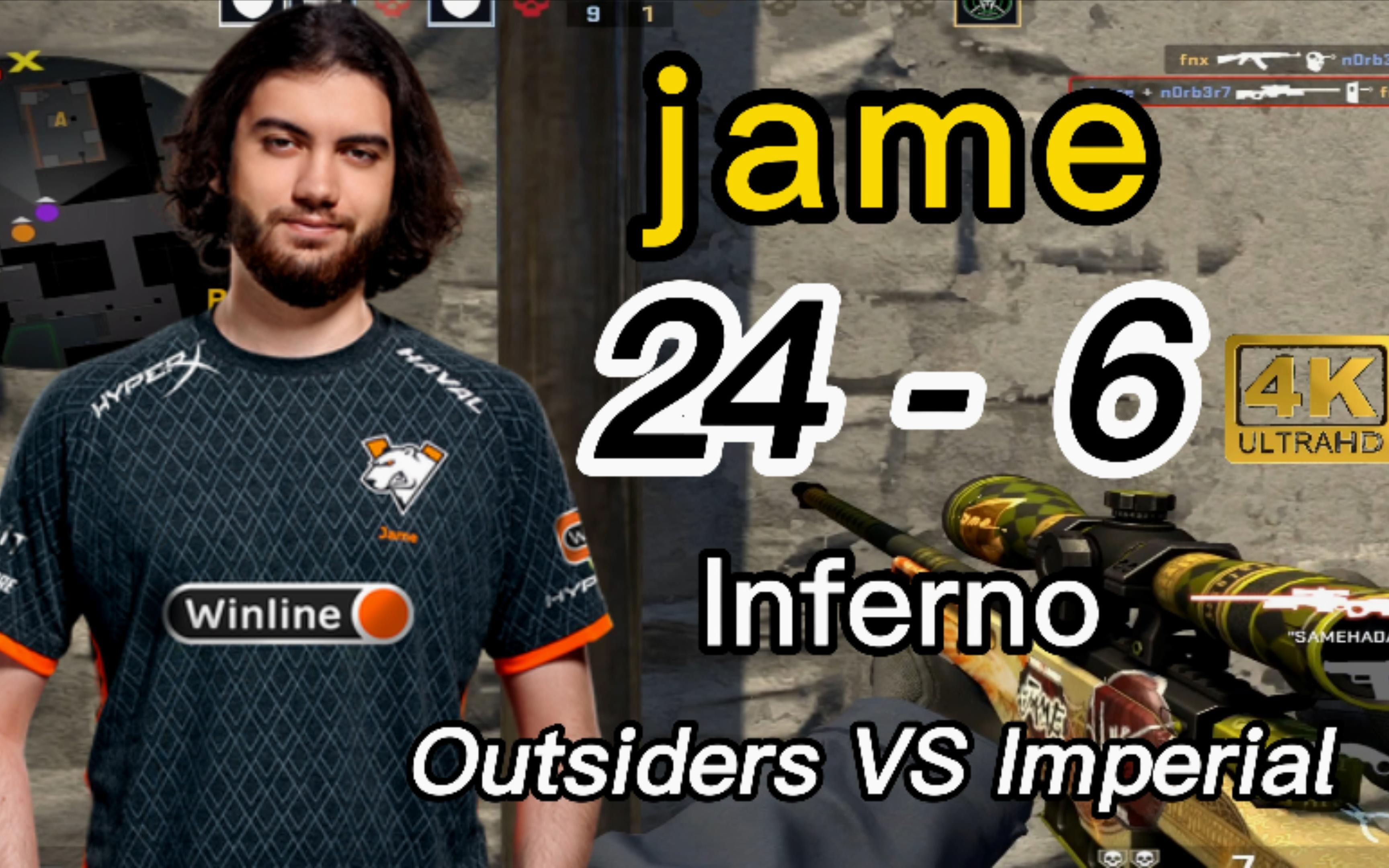 【CS:GO POV 】VP上帝 jame (24-6)VS Imperial (INFERNO) @ IEM ...