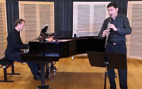 ...Baermann)Adagio for clarinet & piano 柔板为单簧管和钢琴而作