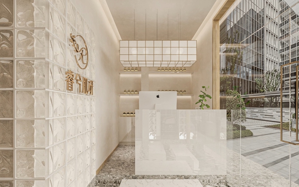 美容院装修设计案例-来自博妍装饰的美容院装修设计案例