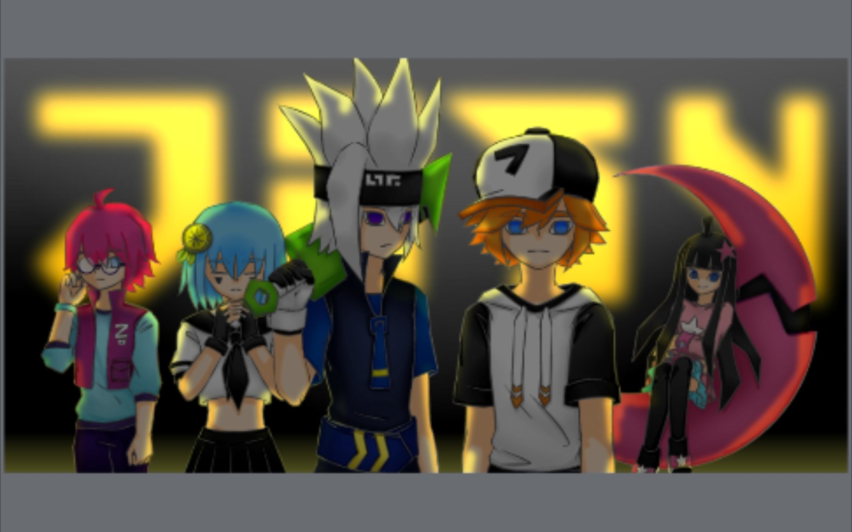 凹凸世界五周年了!画一张金小队!