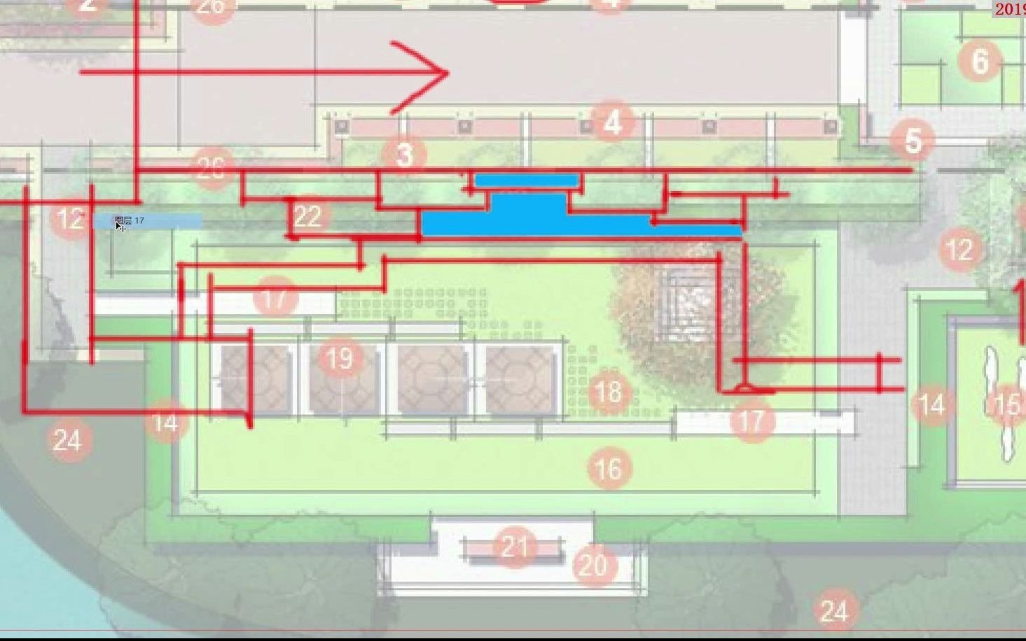 样板房前庭空间景观设计方案的修改示范(2/4)
