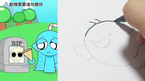 节奏盒子蓝冰淇淋怎么了看动画学画画节奏盒子内容启发搜索