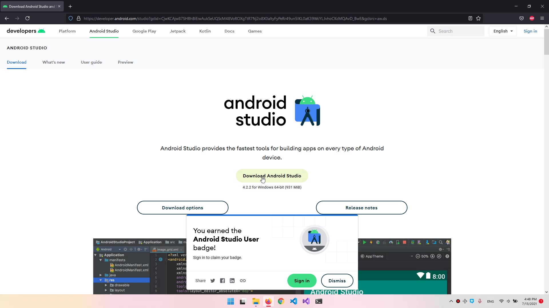 【教你安装】Android Studio 4.2.2