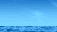 卡通海面上跳跃海豚flash素材 flash动画素材