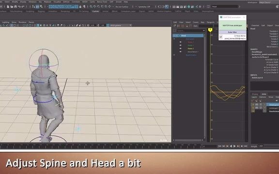 【动画】maya快速制作八方向走跑、受击工具