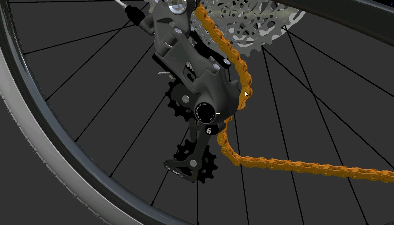 C4D制作自行车链条机械运动动态案例简介
