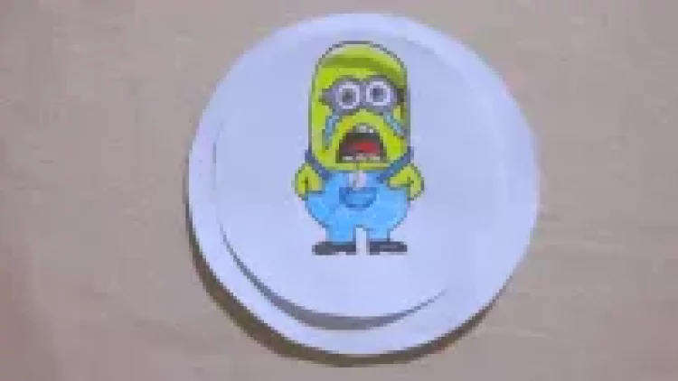 用1张A4纸, 趣味DIY小黄人表情包, 搞笑可爱至少可玩出3种表情