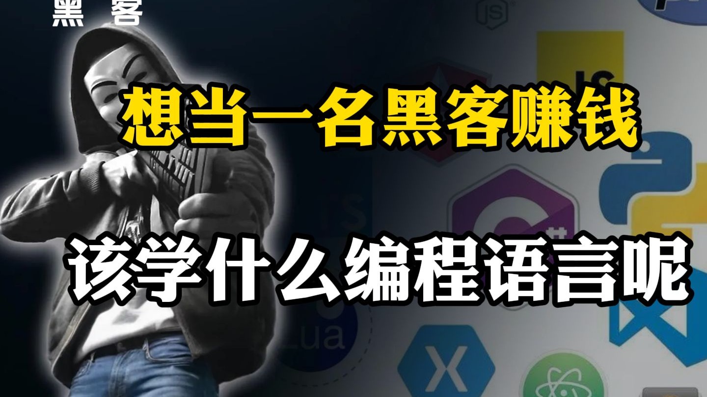 想当一名黑客赚钱,该学什么编程语言呢?