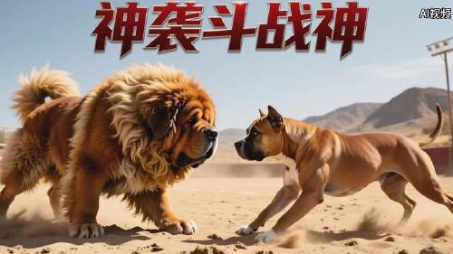 藏獒咬穿比特犬喉咙反遭锁喉反杀!猛犬死斗惊魂瞬间