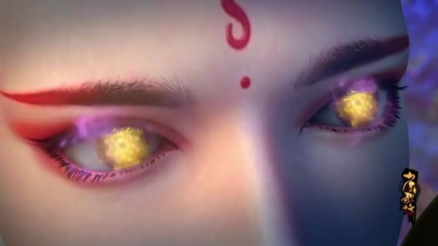 右手杀生 一剑既出风雪枯萎 左手慈悲 佛珠轻捻 魄灭魂飞天魔乱舞