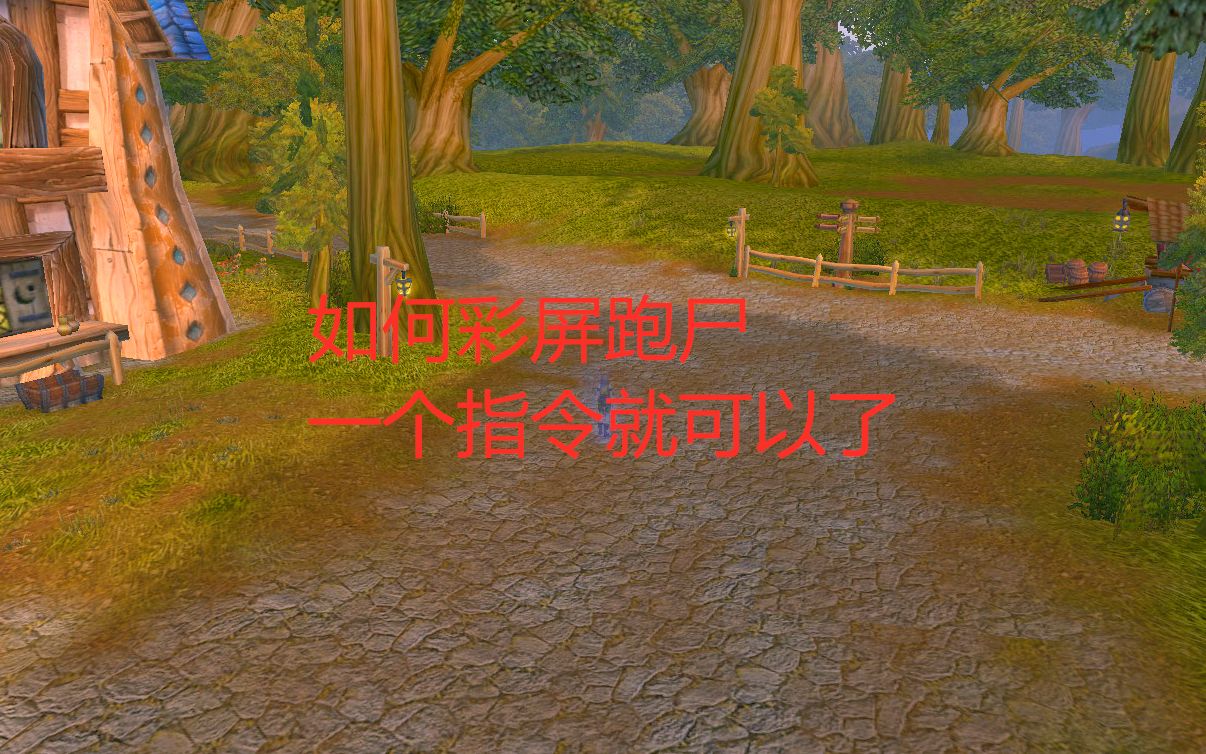 魔兽世界怀旧服如何彩屏跑尸,一个指令就可以了