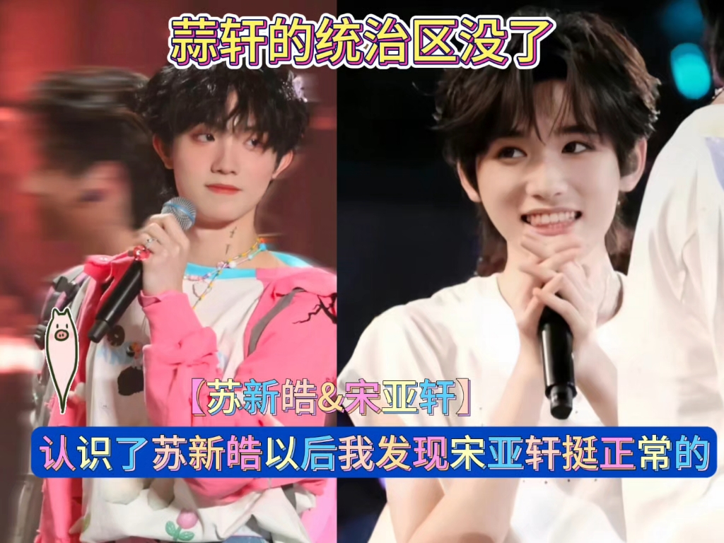 认识了苏新皓以后我发现宋亚轩挺正常的