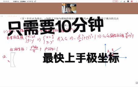 高考数学:极坐标的几何意义妙解线段长