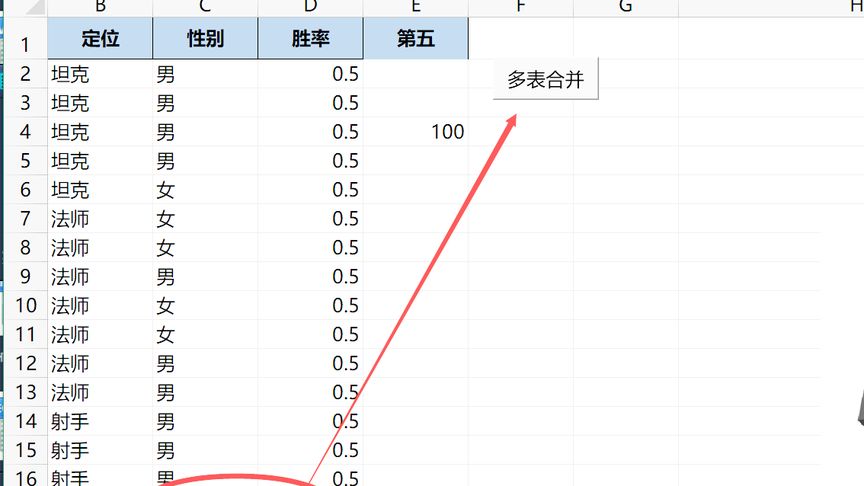 100个工作表合并至一个工作表,一键就够了!
