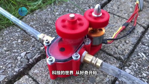用航模无刷电机做一个无线遥控水泵怎么样?正排量液体齿轮水泵