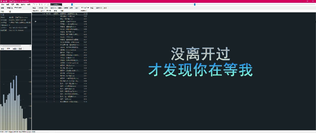 时光音乐会;黄绮珊-没离开过;foobar2000在线试听