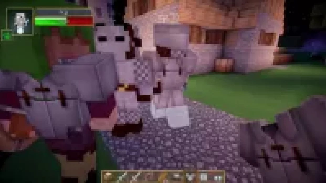 【小枫的Minecraft】我的世界-守卫僵尸村落模组介绍:万箭齐发的威力!