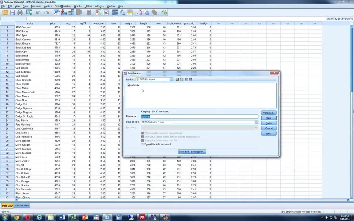 SPSS to Mplus Data Transfer数据处理转换