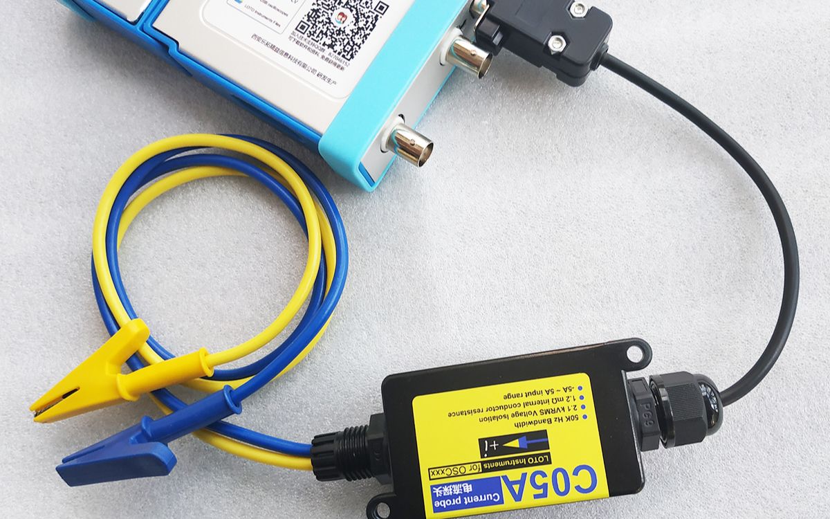 LOTO 示波器 扩展功能 演示 之 CxxA电流差分探头 模块 的使用