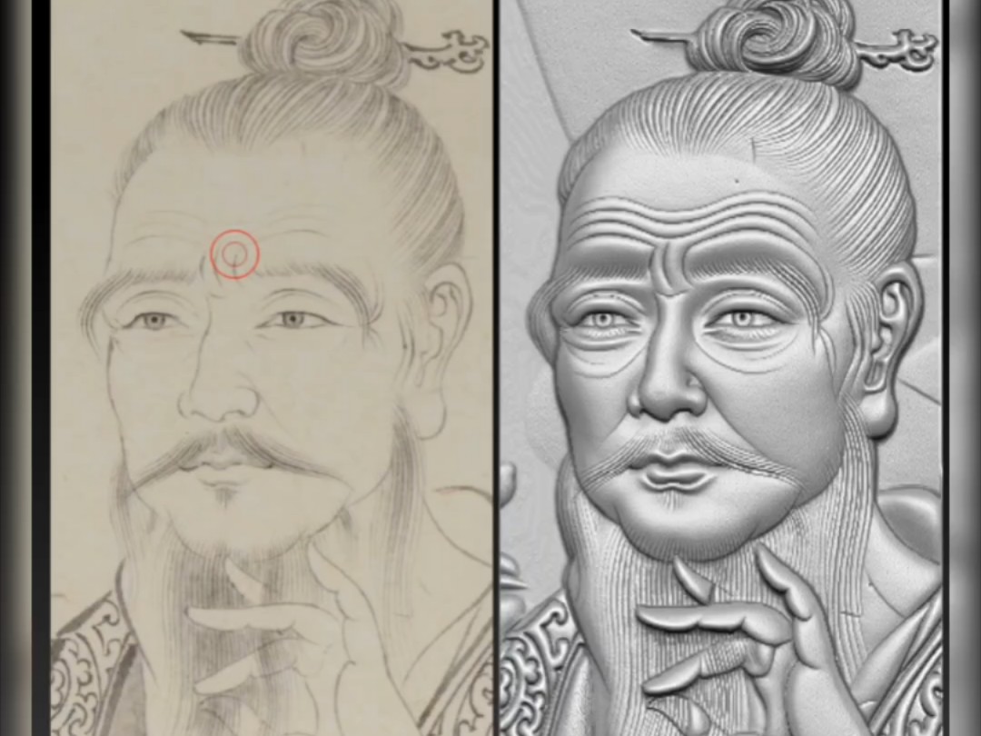 ai线稿转浮雕,线稿转灰度图