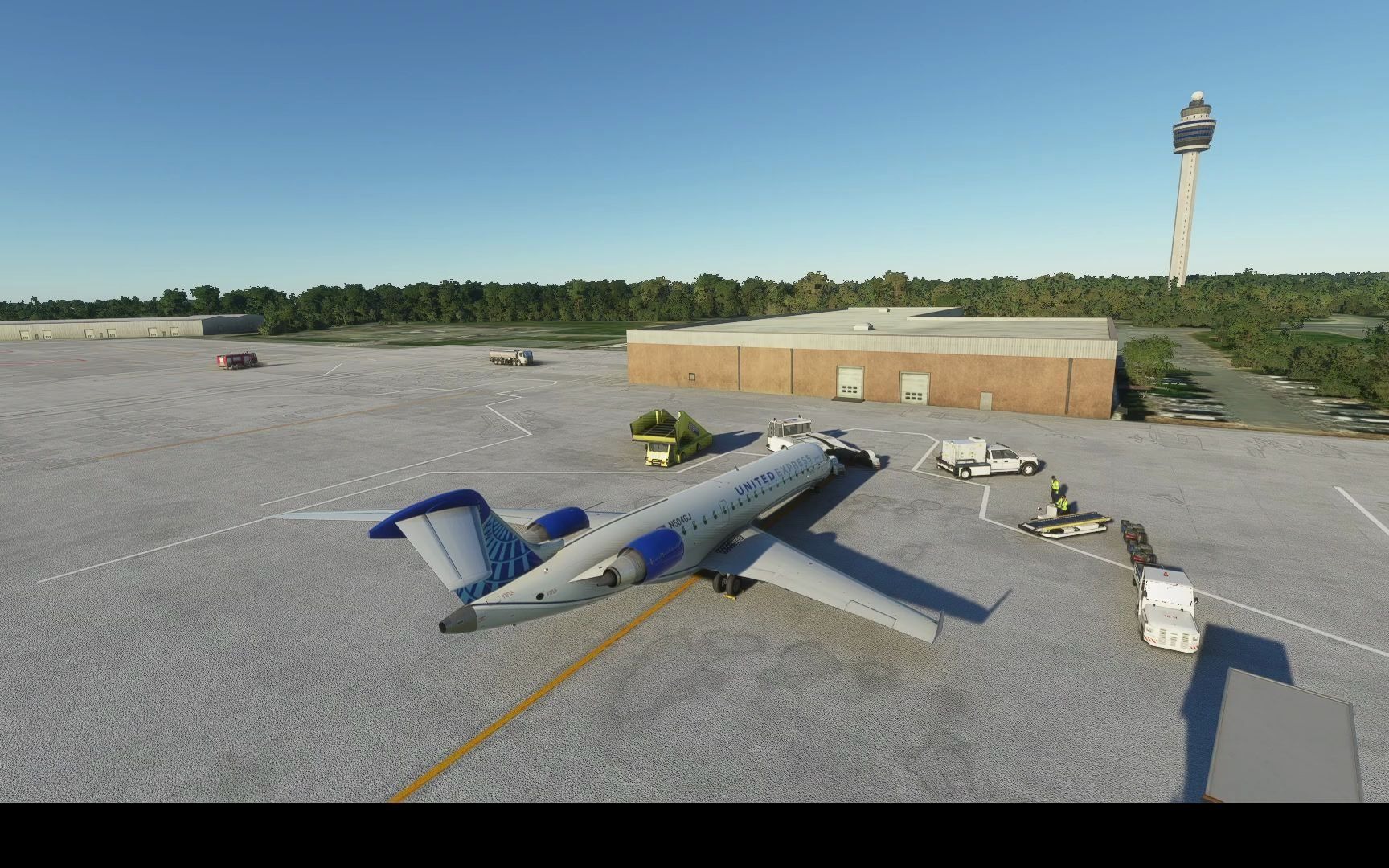 微软模拟飞行 MSFS2020 UAL6079 KCLT -KIAD via VATSIM 美联航...